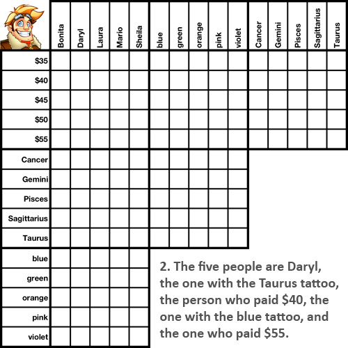 Printable Logic Puzzles With Clues